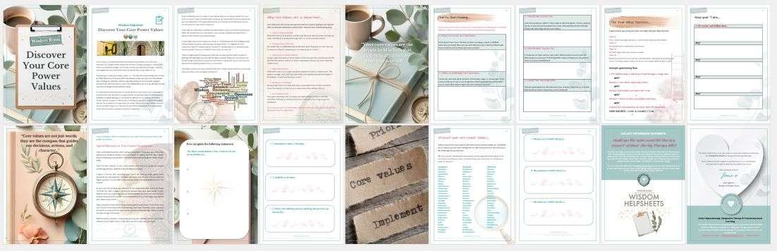 Discover Your Core Power Values HELPSHEET - Wisdom Room - Online ...